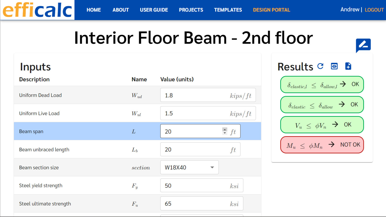 Engineering Calculations Reimagined | efficalc
